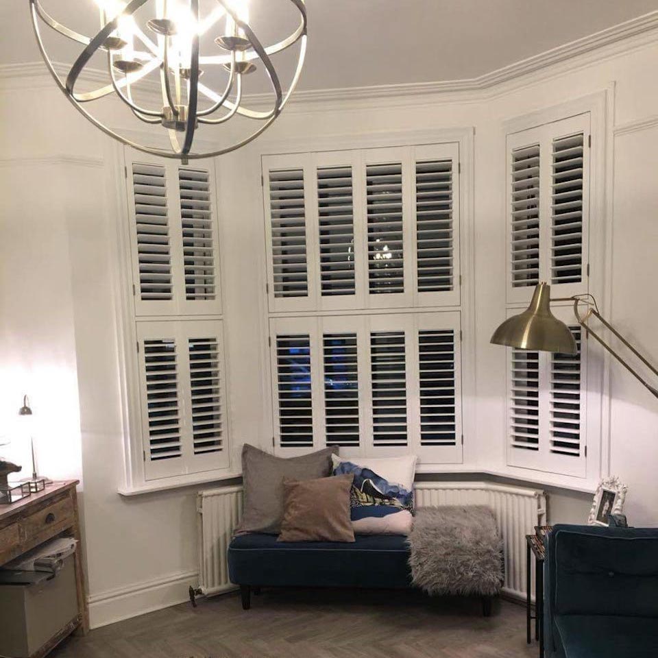 Box / Square Bay Window Shutters | Absolute Shutters